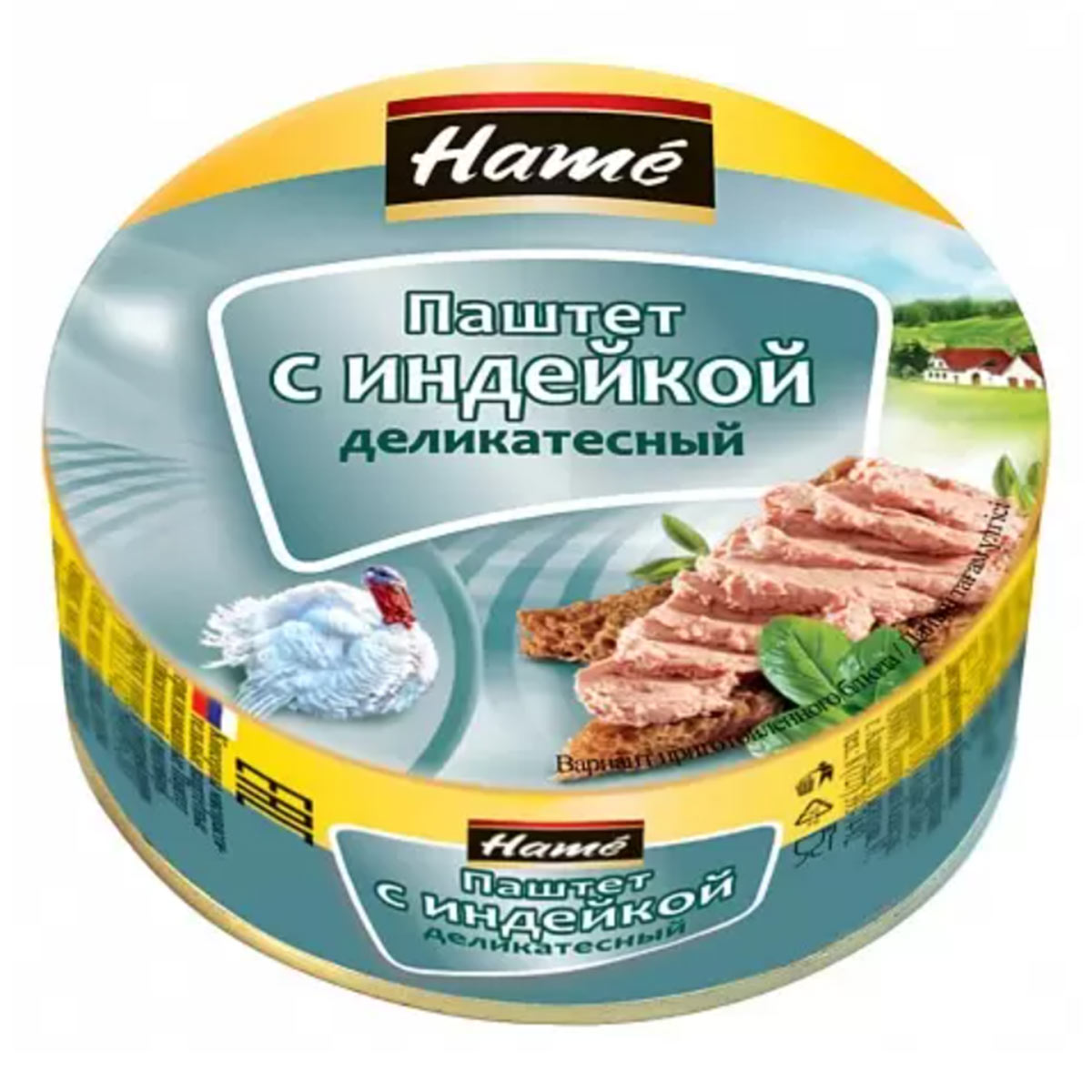 Паштет деликатесный с индейкой ж/б 117г /10 Хаме